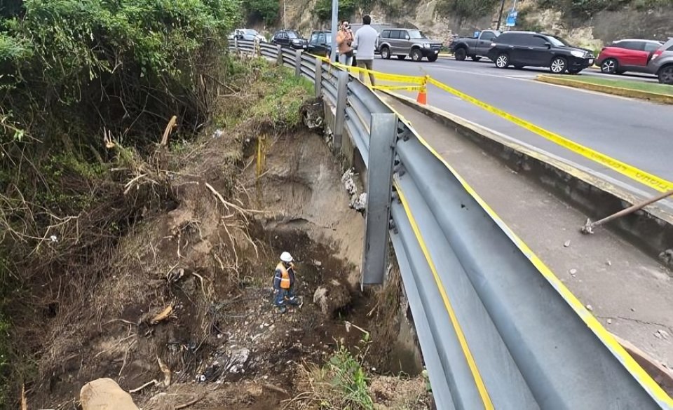 Trabajos para Estabilizar Talud en Cumbayá Iniciaron Este Sábado